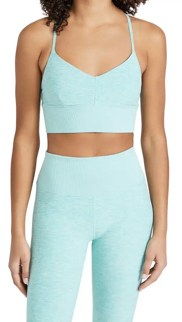 Alo Yoga Alosoft Lavish Bra - Blue Quartz Heather | Editorialist